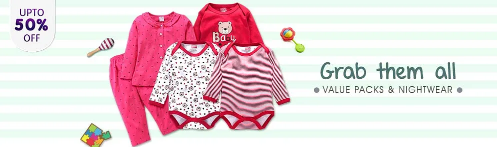 Grab them all | Up to 4Y Value packs & Nightwear Online Shopping at ...