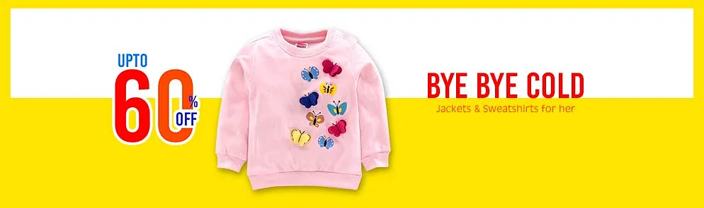 Bye Bye Cold | Up to 12+Y Jackets & Sweatshirts for her Online Shopping ...