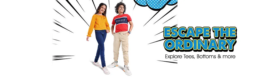 Escape the Ordinary | 4 - 14Y Explore Tees, Bottoms & more Online ...