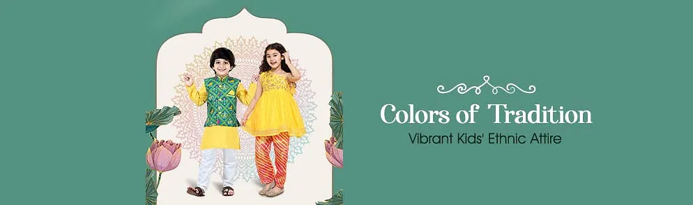 Colors of Tradition | Up To 14Y Vibrant Kids' Ethnic Attire Online ...