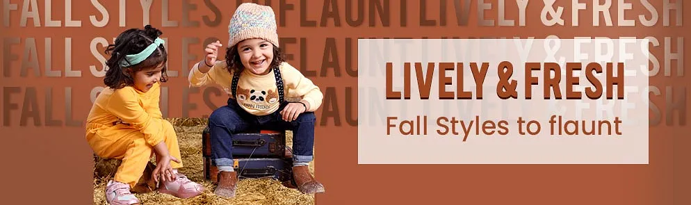 Lively & fresh | Up To 4Y Fall Styles to flaunt Online Shopping at FirstCry.com