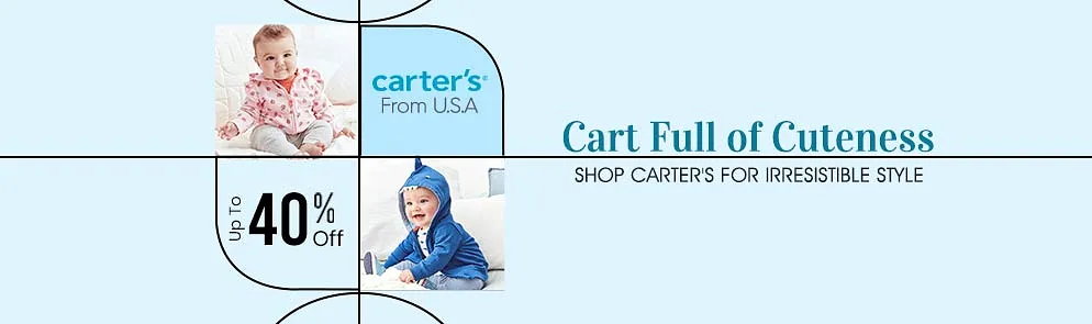Cart Full of Cuteness | Up To 4Y Shop Carter's for Irresistible Style ...