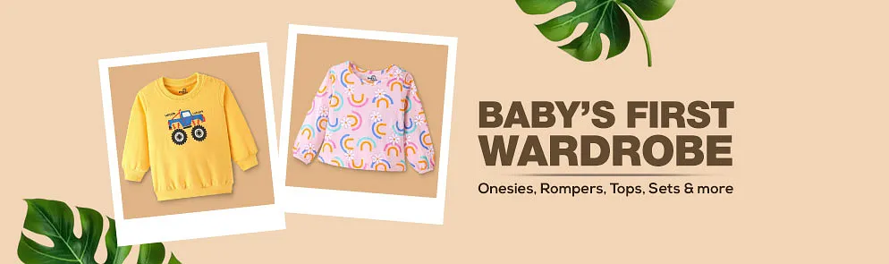 Baby's First Wardrobe | Up To 4Y Onesies, Rompers, Tops, Sets & more ...