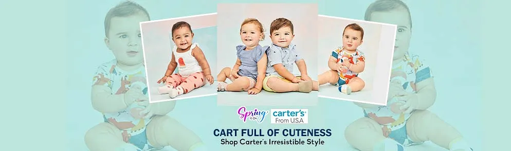 Cart Full of Cuteness | Up To 8Y Shop Carter's Irresistible Style ...