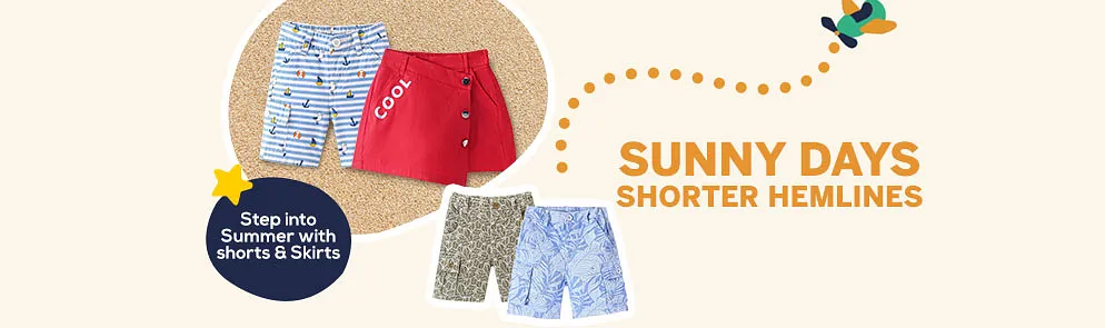 Sunny Days, Shorter Hemlines | Up To 14Y Step into Summer with shorts ...