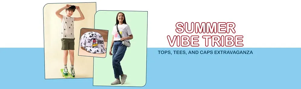 Summer Vibe Tribe | Up To 14Y Tops, Tees, and Caps Extravaganza Online ...