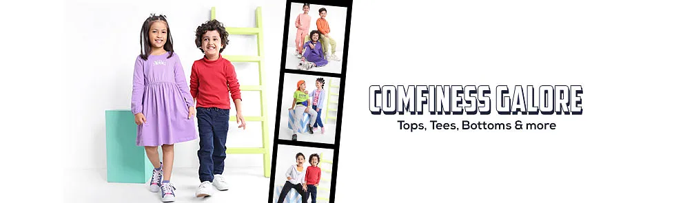 Comfiness Galore | Up To 14Y Tops, Tees, Bottoms & more Online Shopping ...