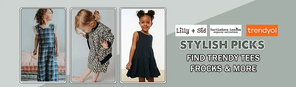 Stylish Picks | Up To 14Y Find Trendy Tees, Frocks & More Online ...