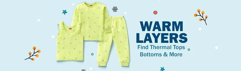 Warm Layers | Upto 14Y Find Thermal Tops, Bottoms & More Online ...