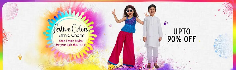 Festive Colors, Ethnic Charm | Up To 14Y Shop Ethnic Styles for your ...