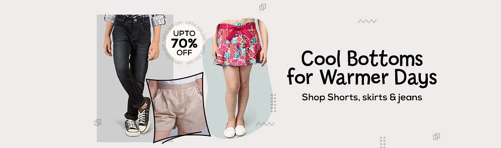 Cool Bottoms for Warmer Days | Up To 14Y Shop Shorts, skirts & jeans ...