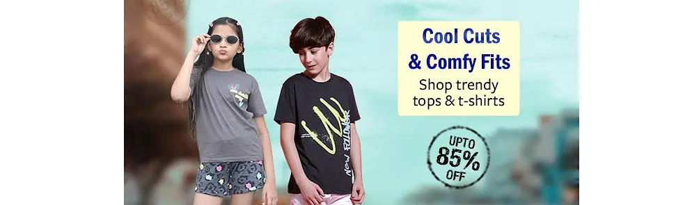 Cool Cuts & Comfy Fits | Up To 14Y Shop trendy tops & t-shirts Online ...