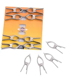 Customer Reviews: HAZEL Stainless Steel Round Clips 12 pc, Silver at ...