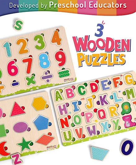 Educational Toys For 3 Year Old SYNARRY Number And Alphabet Puzzles For ...