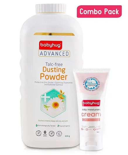 Buy Babyhug Advanced Talc-Free Dusting Powder - 200gm & Moisturizing ...