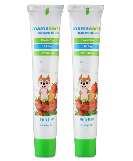 Buy mamaearth Berry Blast Toothpaste - 50 gm (Pack of 2) Online at ...