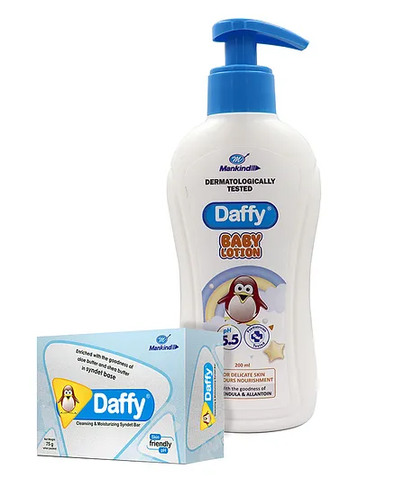 Buy Daffy Baby Lotion 200 ml & Bathing Bar 75 g Online at FirstCry.com