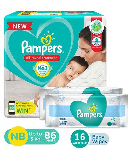 Buy Pampers Pant Style Diapers Extra Small Size - 86 Pieces & Pampers ...