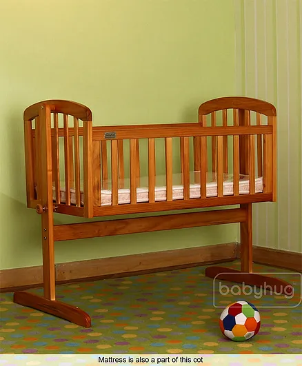Buy Babyhug Joy Cradle - Natural & Babyhug Mattress Online at FirstCry.com