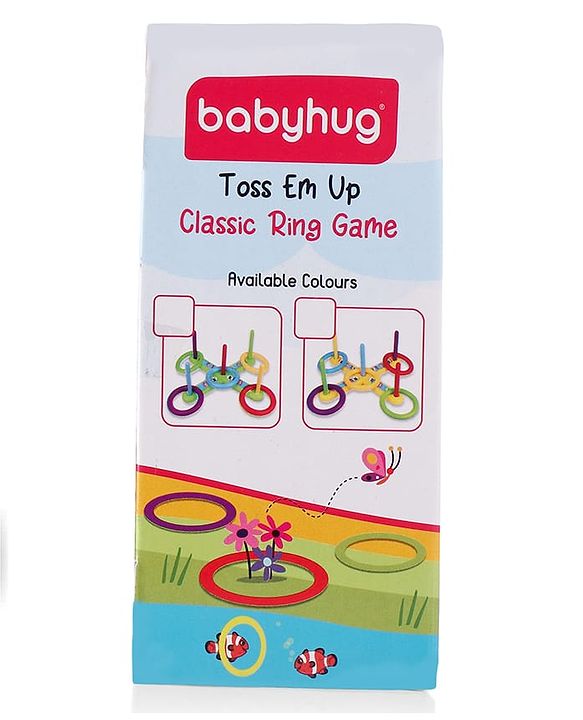 Babyhug Toss Em Up Ring Toss Game | Classic Target Throwing Toy for ...