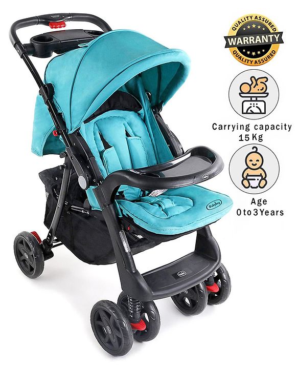 Babyhug Wander Buddy Stroller With Rear Parent Utility Box With Cup ...