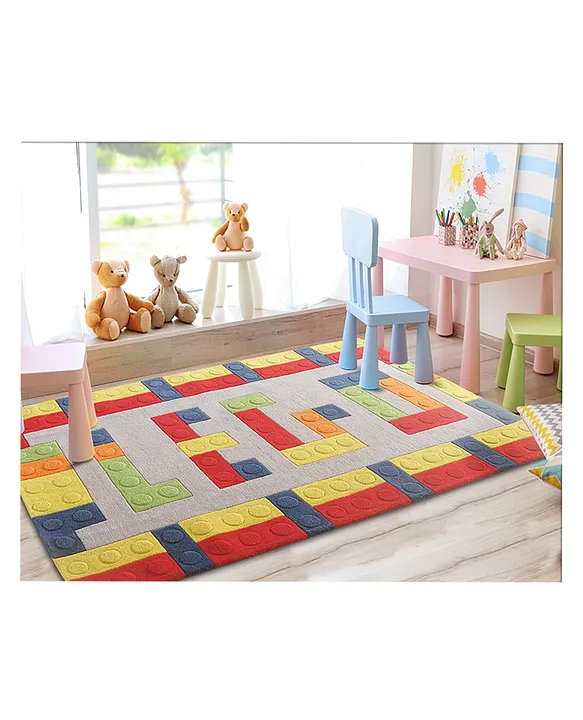 Little Looms 100 New Zealand Wool Lego Rug Multicolour Online in India Buy at Best Price from FirstCry 10406656