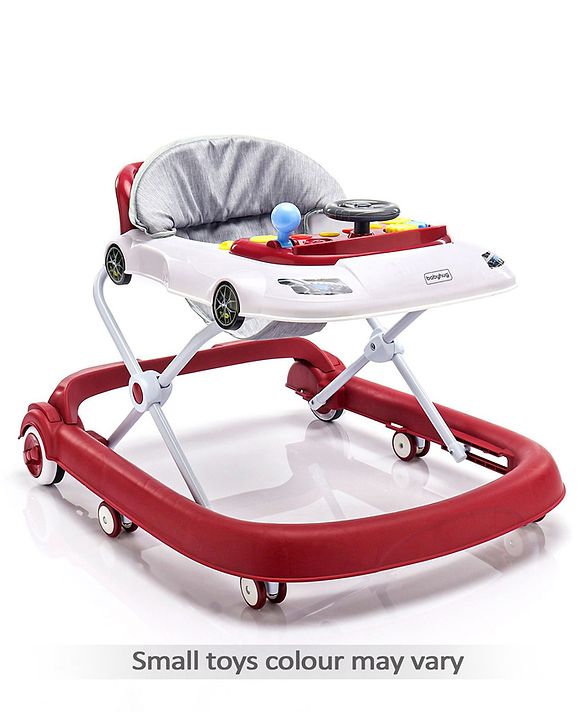 Babyhug Little Racer Car Shape Walker With Adjustable Height - Brown ...