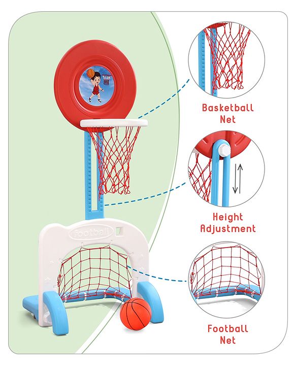 Babyhug 3-In-1 Multi-Activity Playset - Red/White