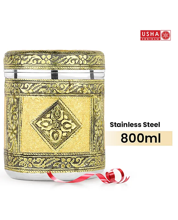 Usha Shriram Logo Usha Shriram Stainless Steel Crafted Storage Box