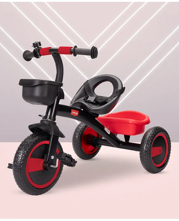 Luv Lap Joy Baby Tricycle Adjustable Safety Belt Front Rear Baskets Dark Red Online in India Buy at Best Price from FirstCry 15433358