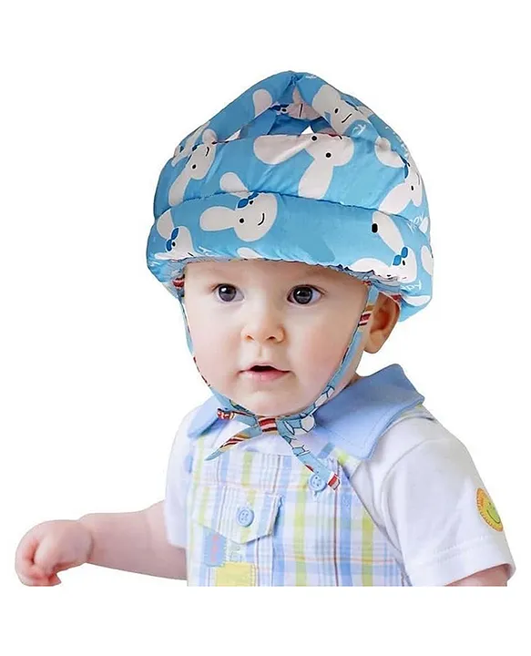 NeonateCare Adjustable Baby Safety Helmet Soft Anti Fall Anti Collision Head Protector for Infants Learning to Walk or Run Blue smiley helmet color and design may vary Online in India Buy