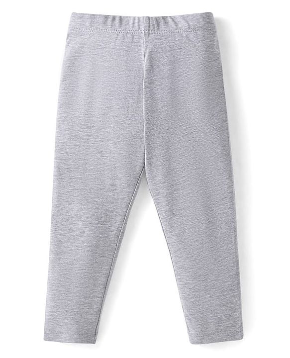 Babyhug Cotton Lycra Knit Full Length Solid Color Leggings with Stretch ...