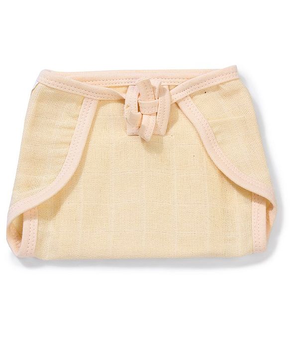 Babyhug Muslin Cloth Nappy Set of 5 Small - Peach