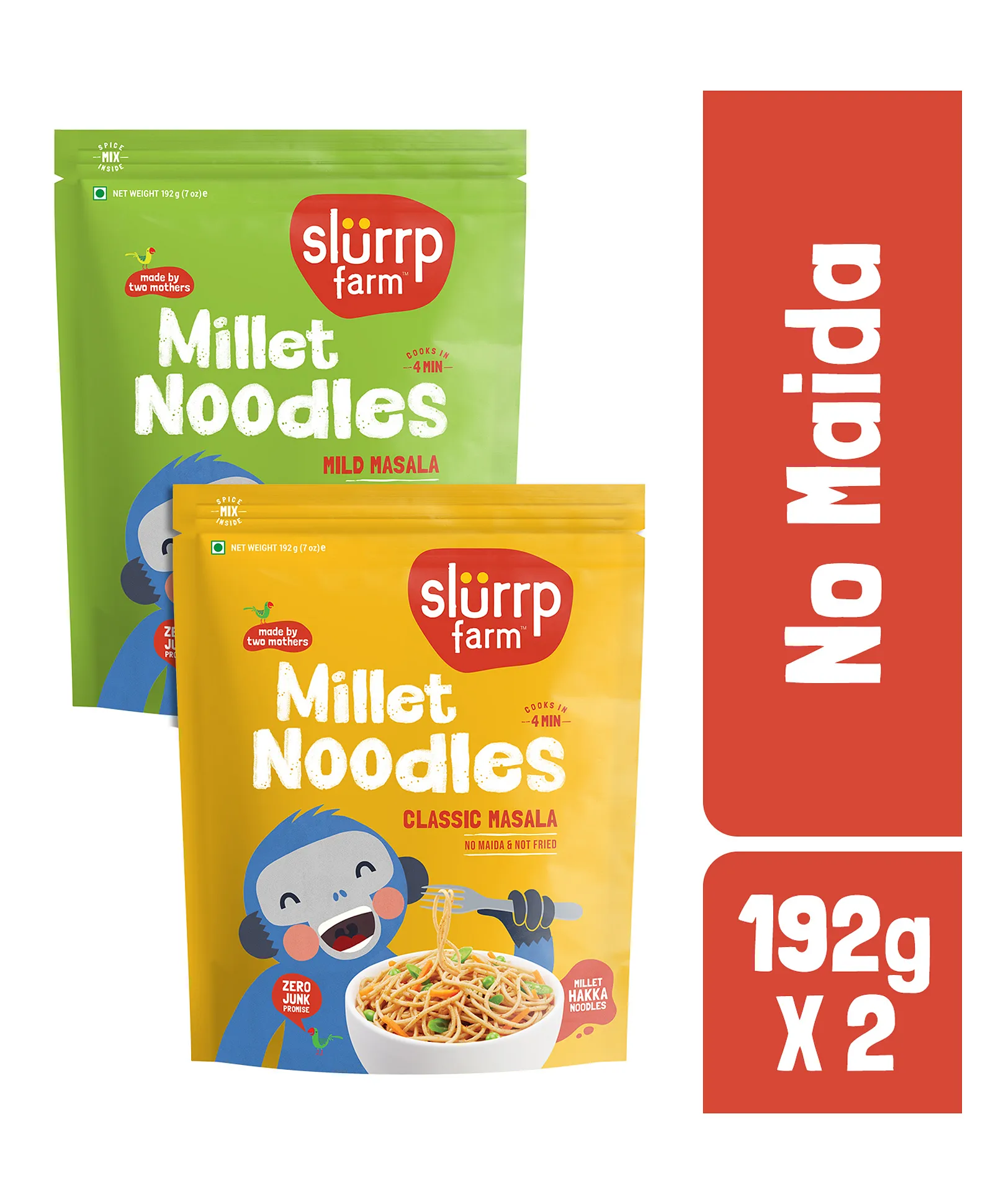 Buy Slurrp Farm Cereals Pack of 6 & Foxtail and Little Millet Noodles ...