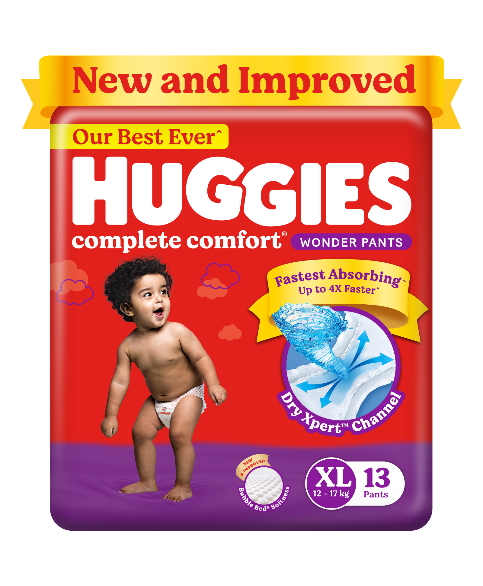 Buy Huggies Wonder Pants India's Fastest Absorbing Diaper Extra Large ...