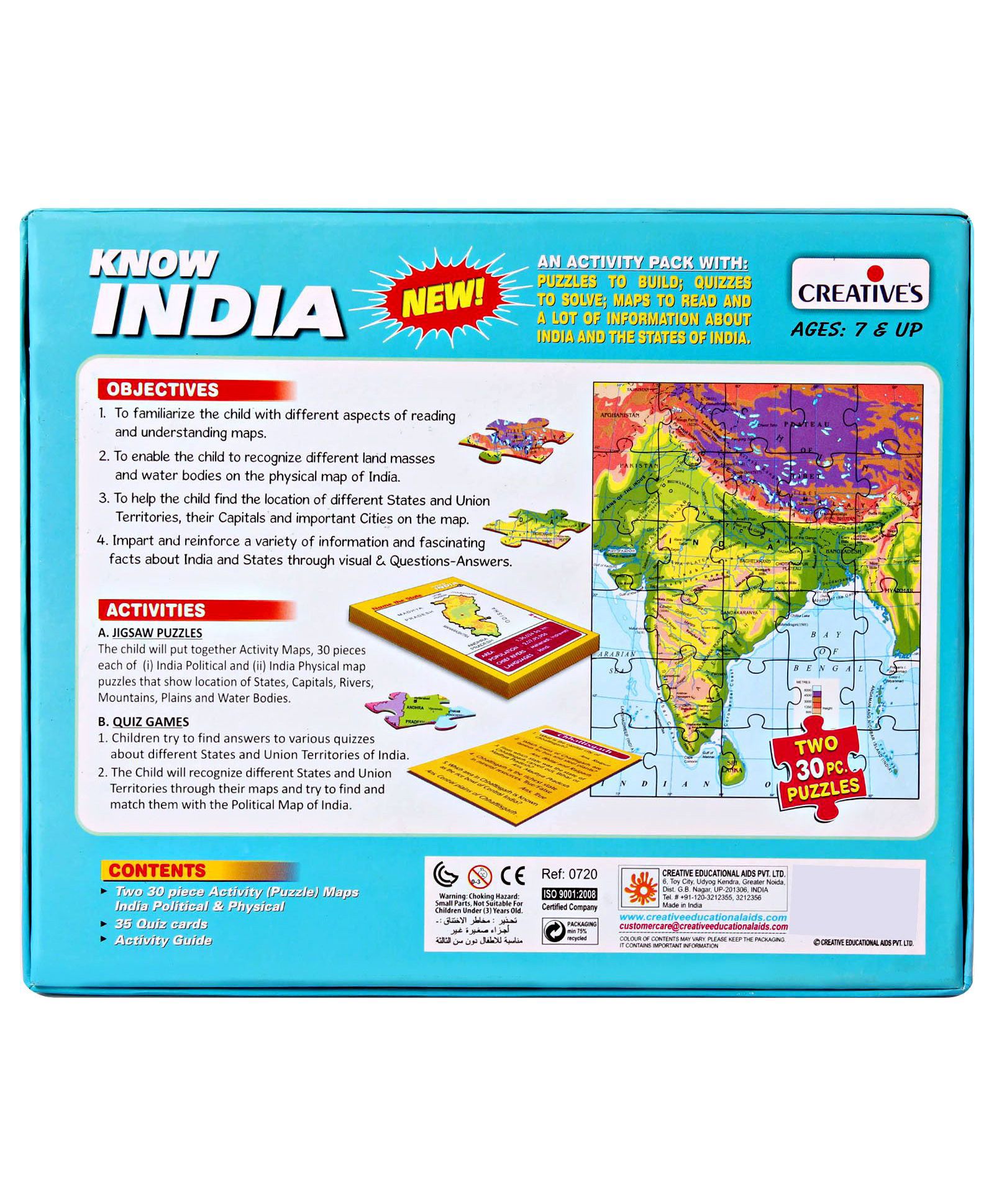 Creative's Know India - Map Game Online India, Buy Puzzle Games & Toys ...