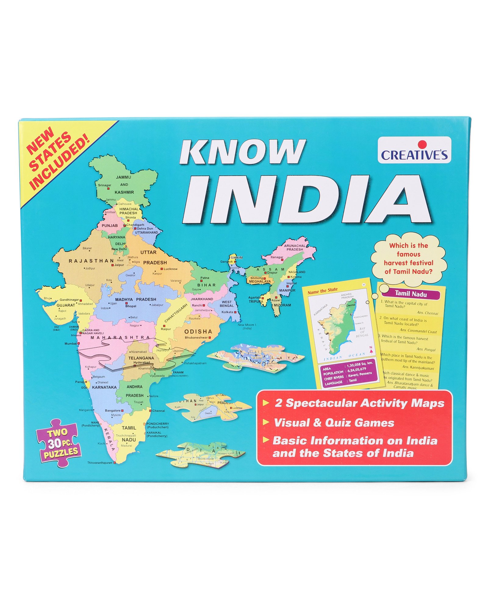 Creative's Know India - Map Game Online India, Buy Puzzle Games & Toys ...