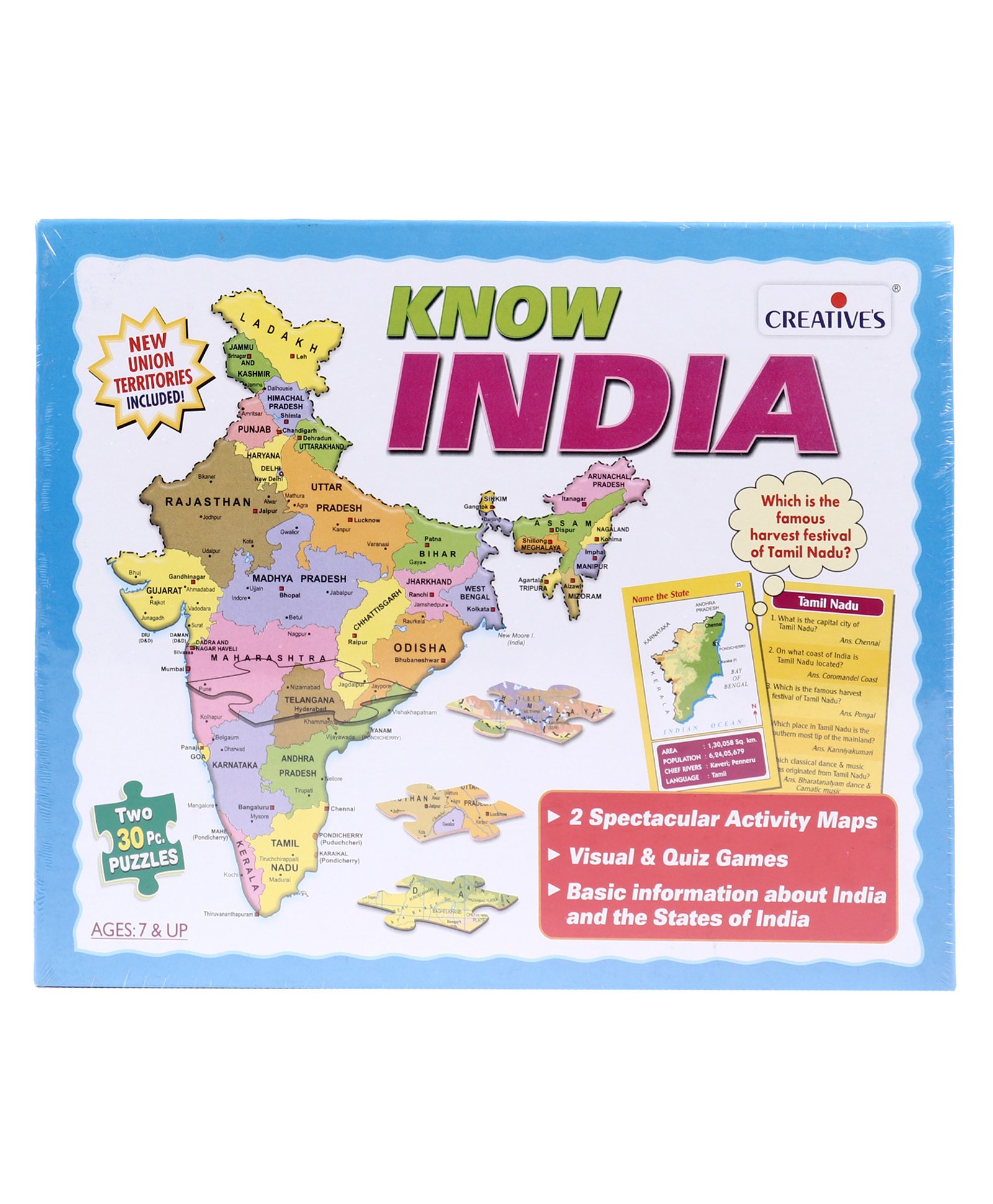 Creative's Know India - Map Game Online India, Buy Puzzle Games & Toys ...