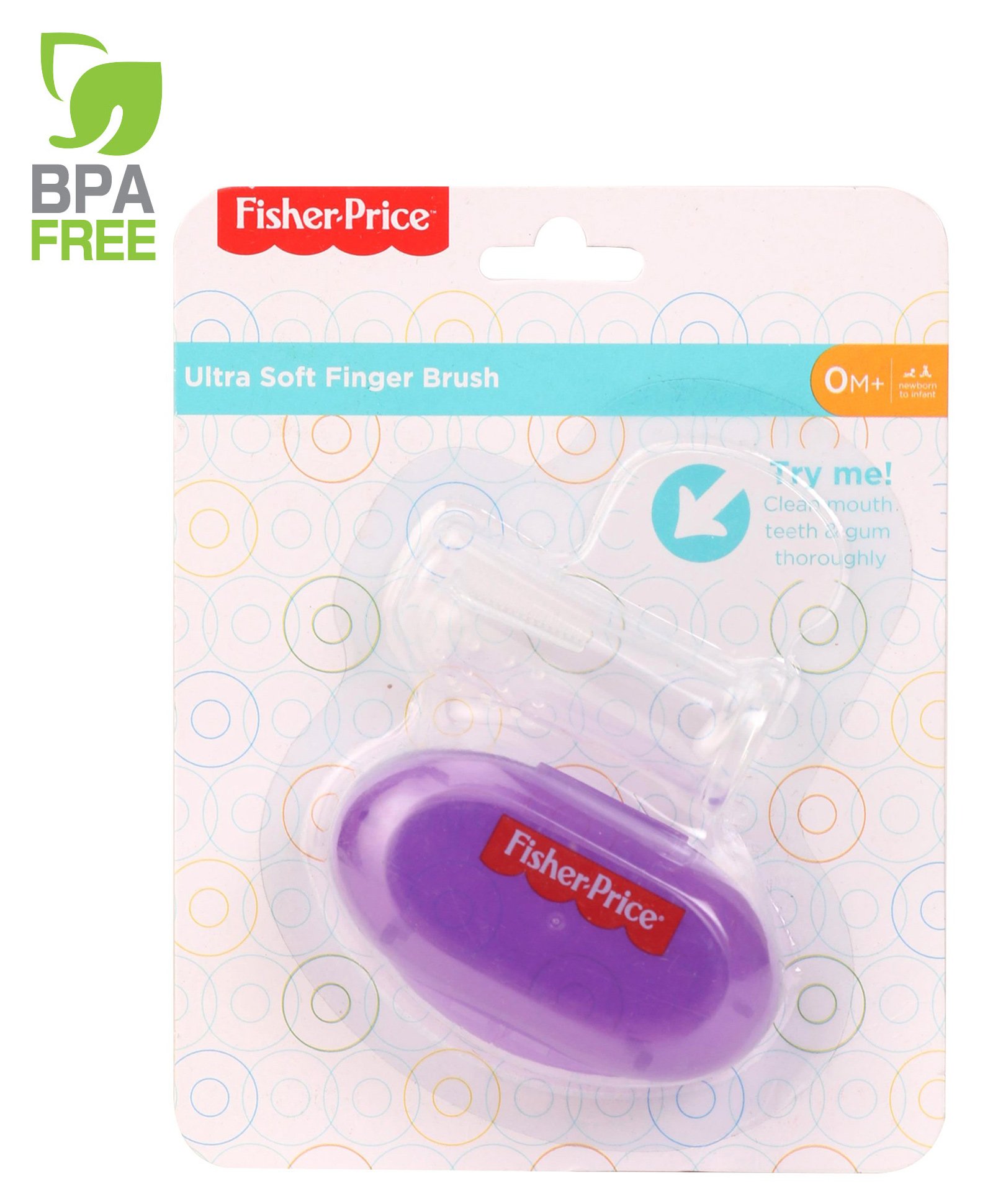 Buy Fisher Price Silicone Finger Brush With Case - Purple (Pack of 2 ...