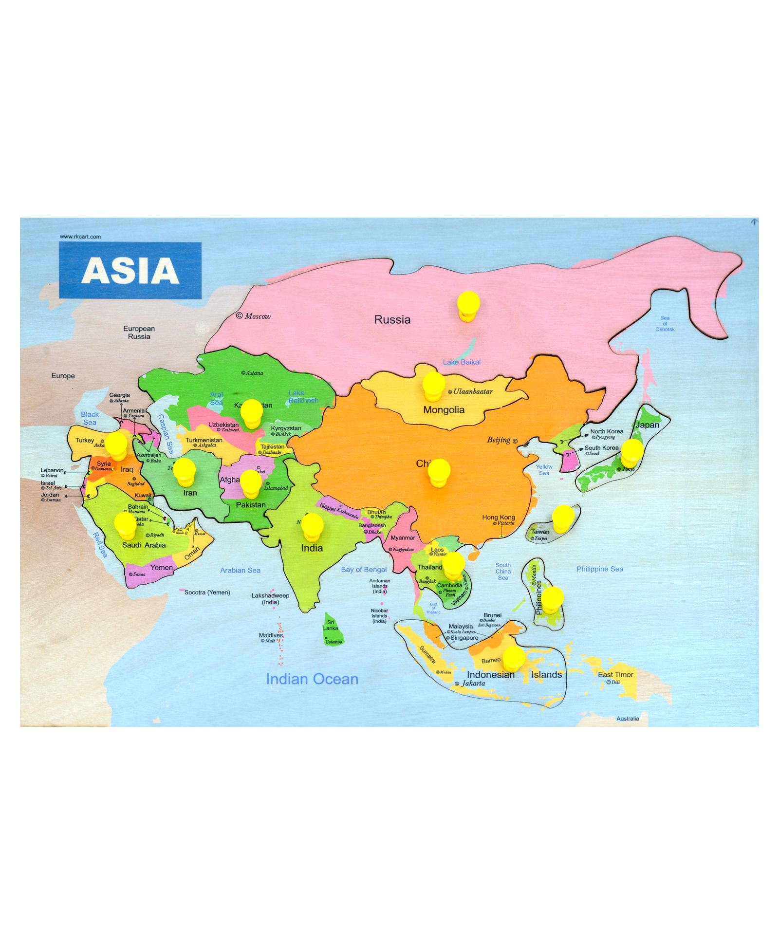 Puzzle Map Of Asia, 46% OFF | www.oceanproperty.co.th