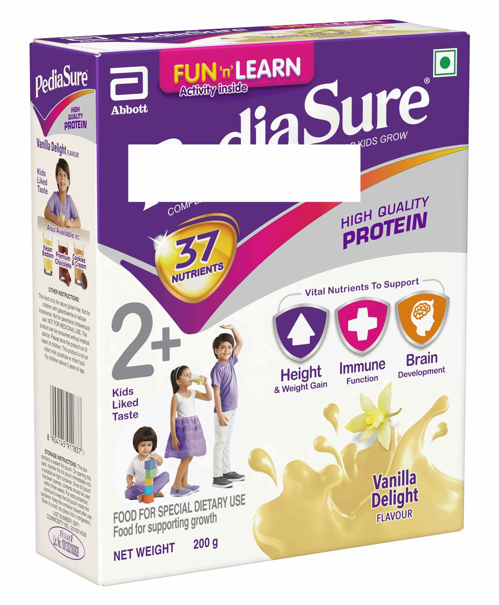 PediaSure Vanilla Refill Pack - 200 gm Online in India, Buy at Best ...