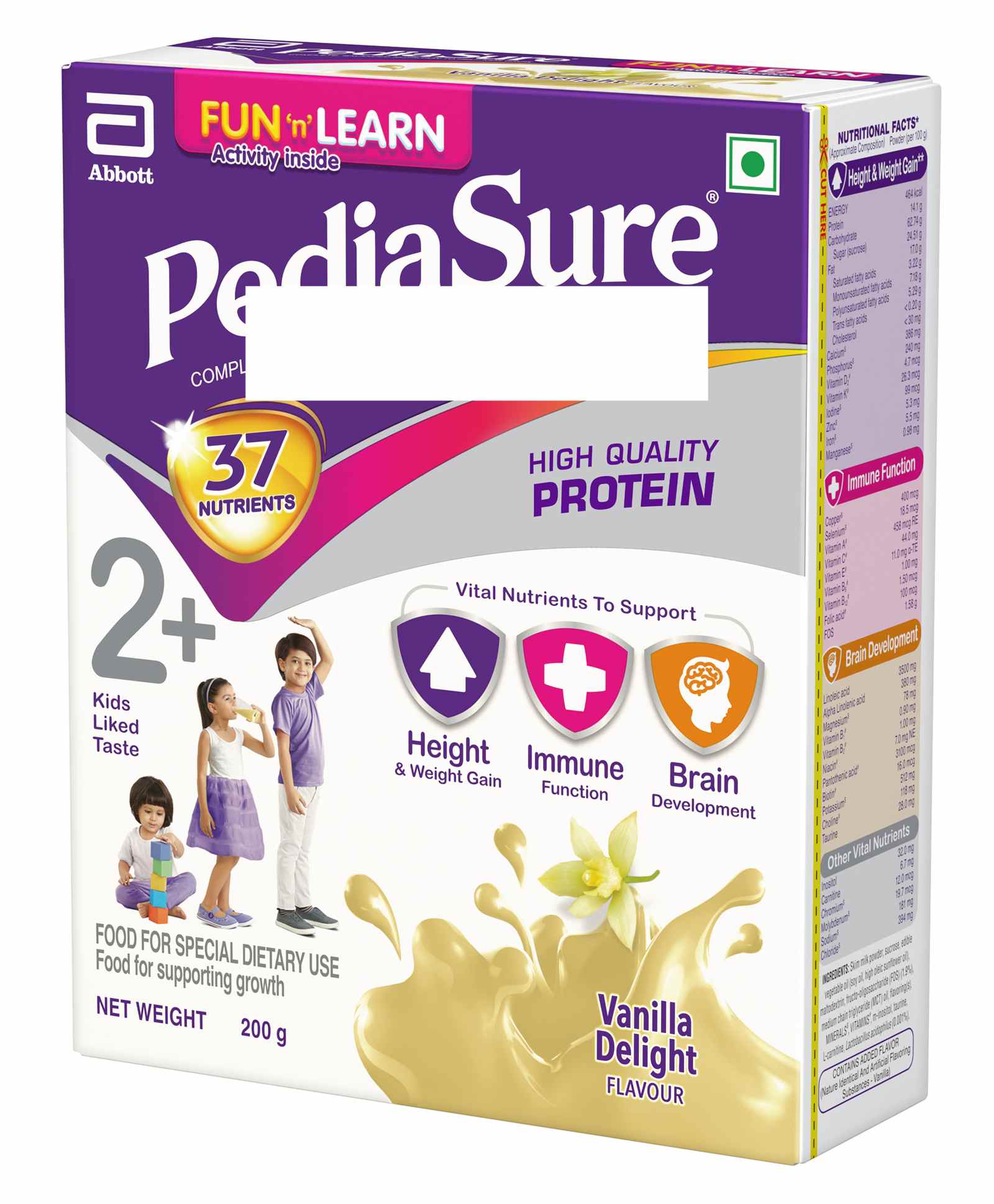 PediaSure Vanilla Refill Pack - 200 gm Online in India, Buy at Best ...