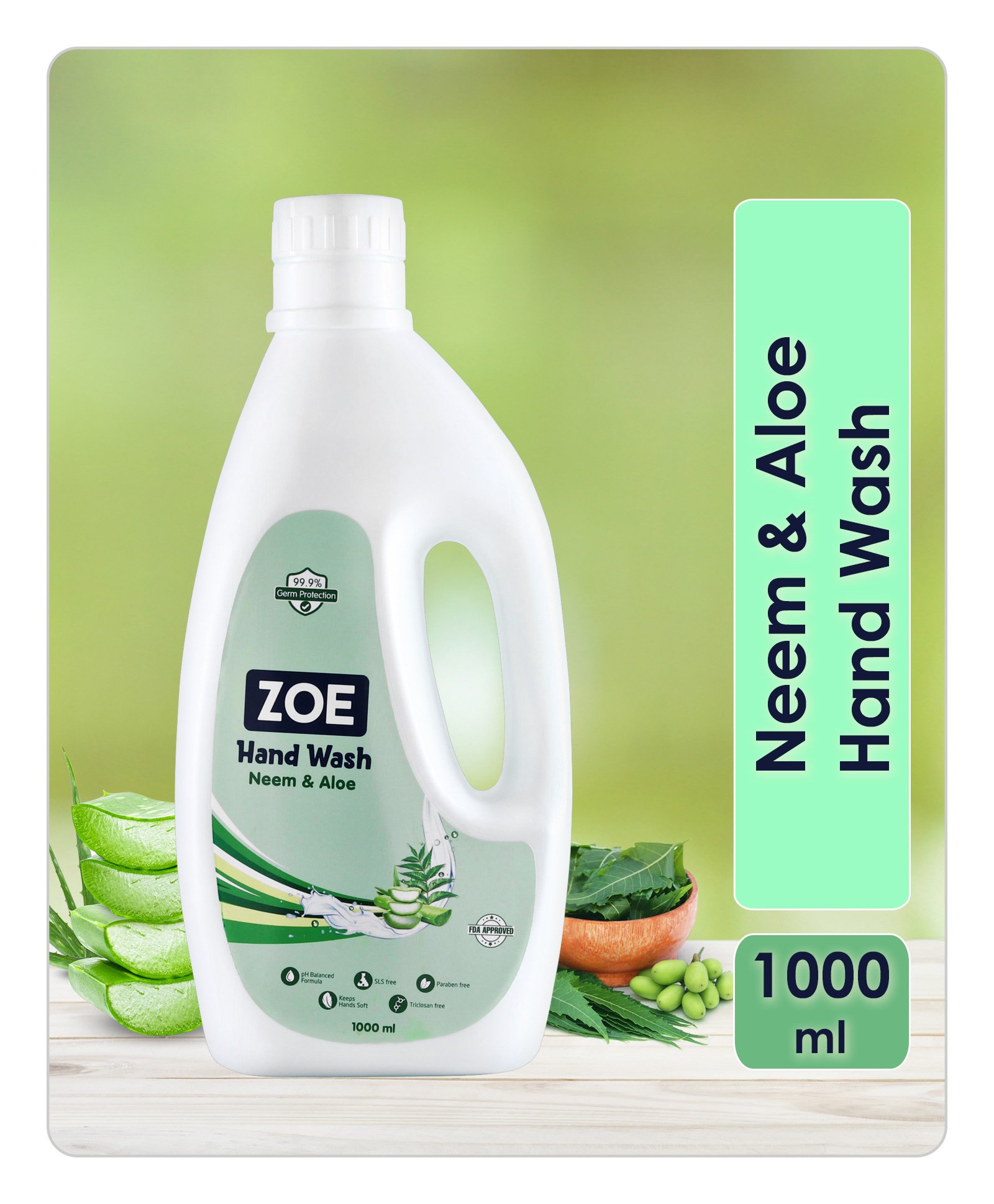 Buy Zoe Neem And Aloe & Vanilla And Patchouli Hand Wash - 2000 ml ...