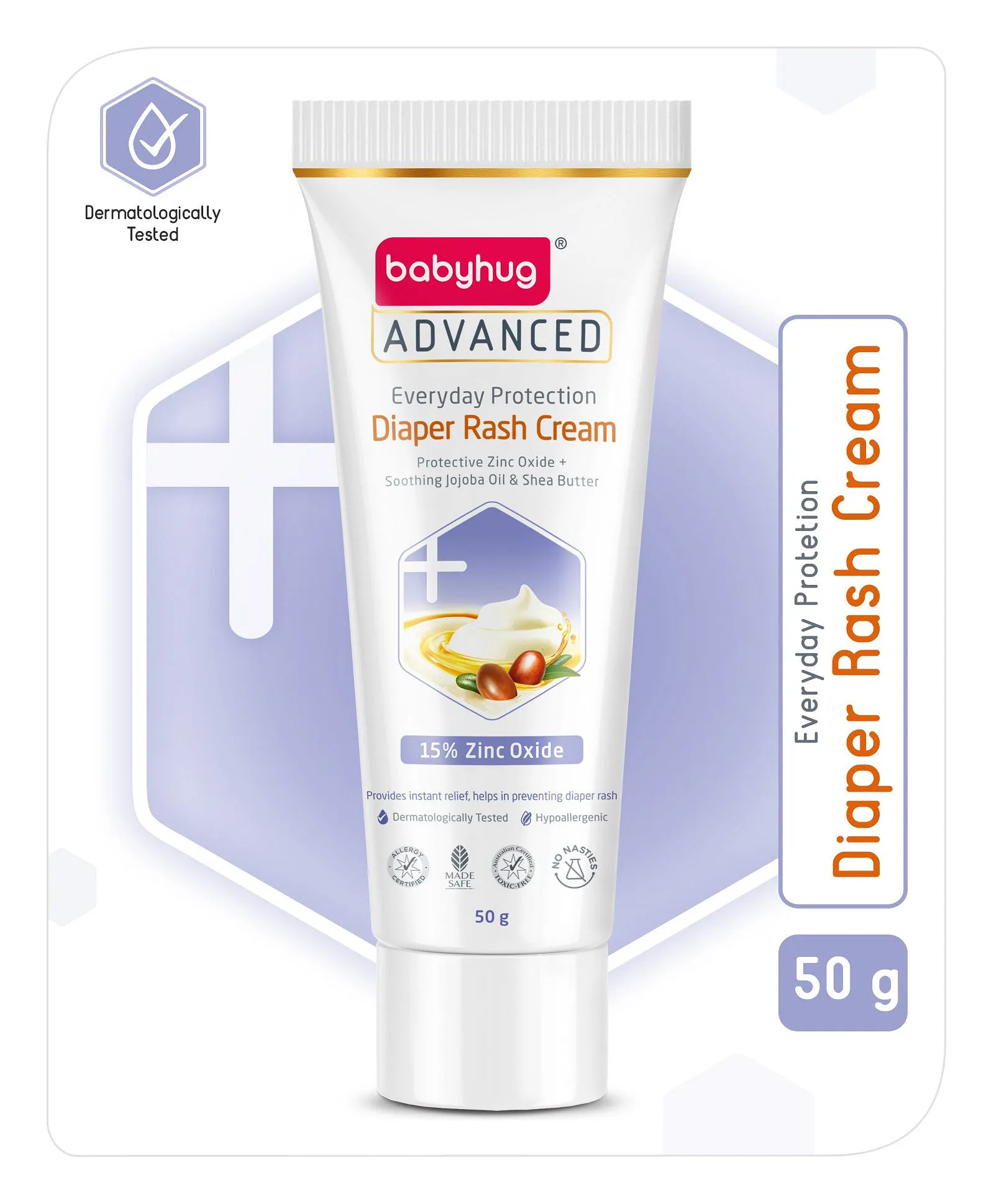 Buy Babyhug Advanced Everyday Protection Diaper Rash Cream - 50 gm with ...