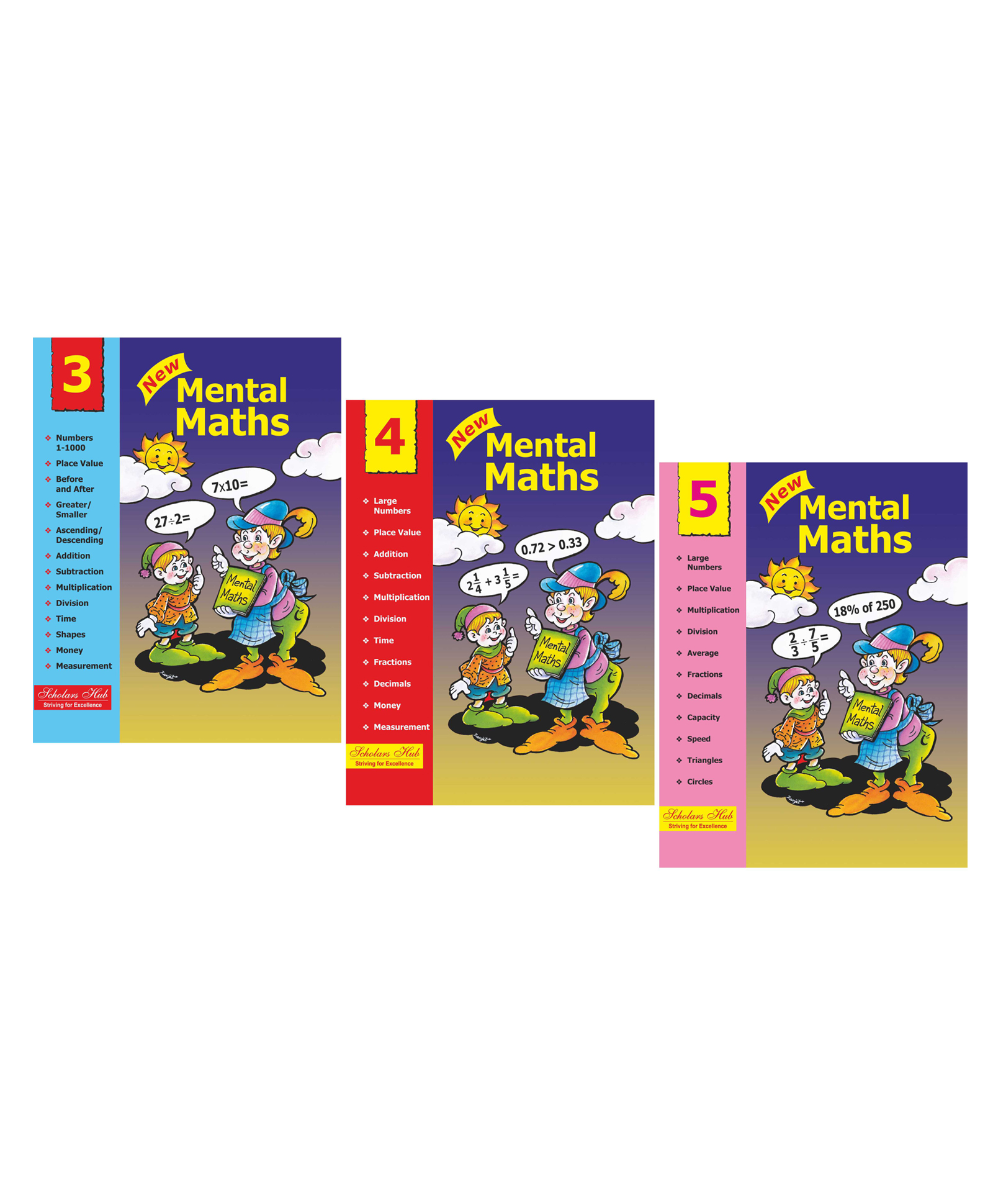 Buy Combo pack of 2: Mental Maths Vol 3 Vol 4 Vol 5 Activity Books Pack ...