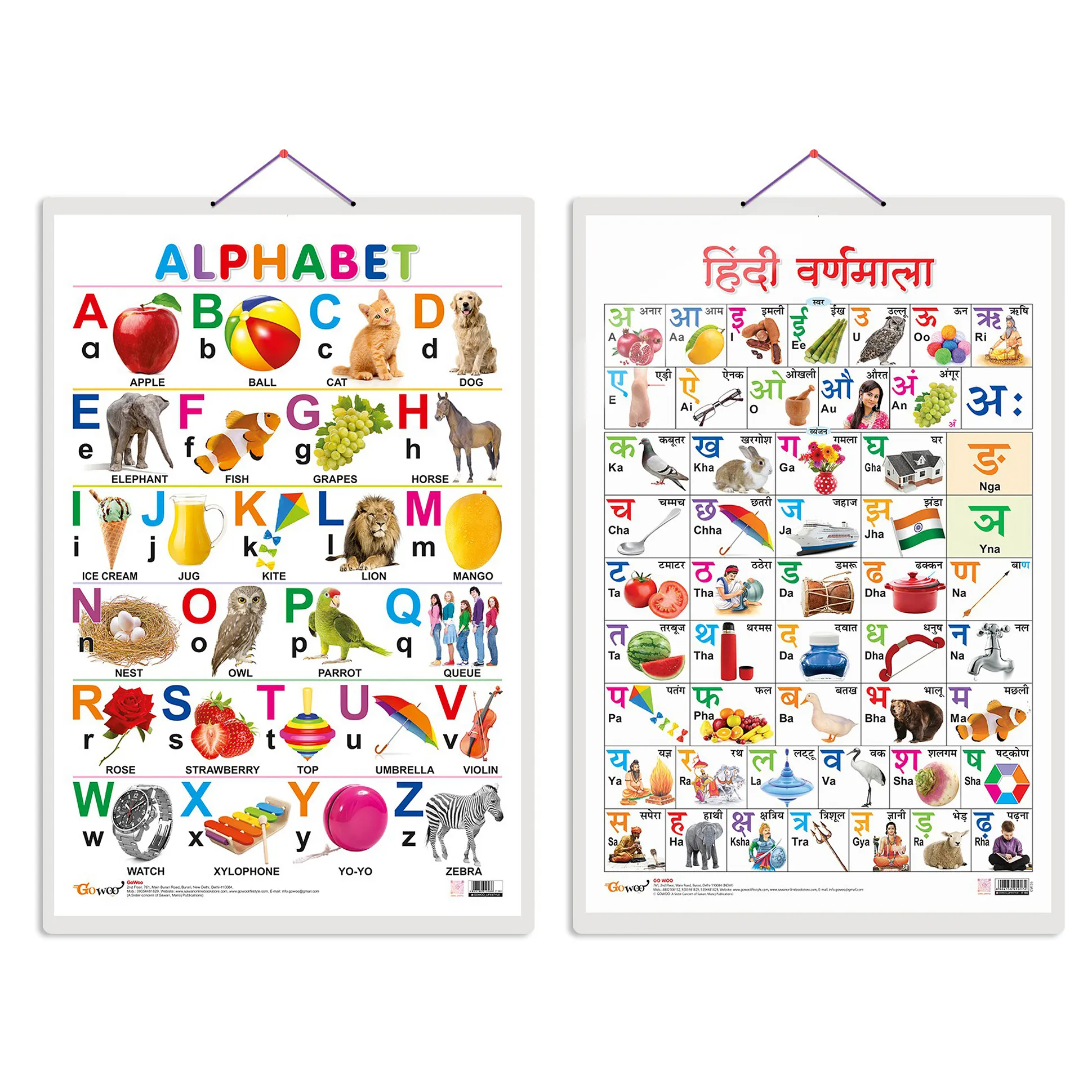 Hindi Varnamala With English Alphabet