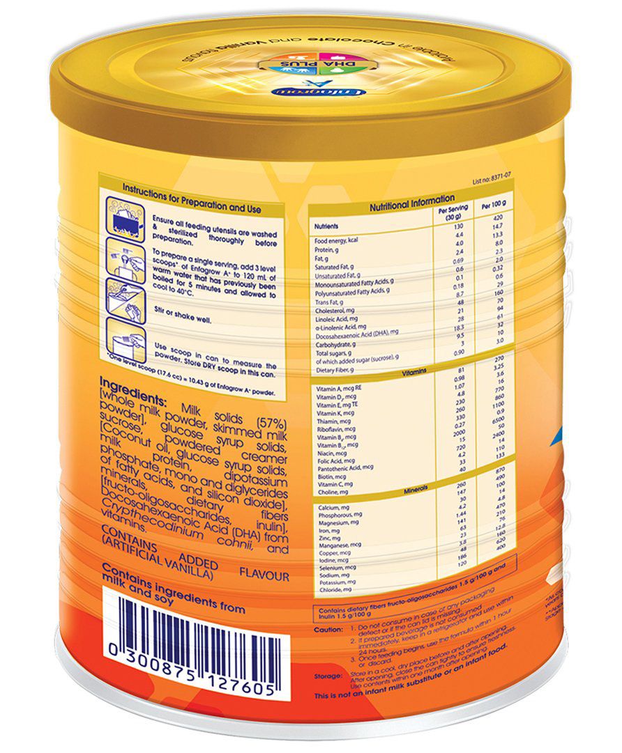 Buy Enfagrow A- Nutritional Milk Powder Health Drink for Children (3 ...