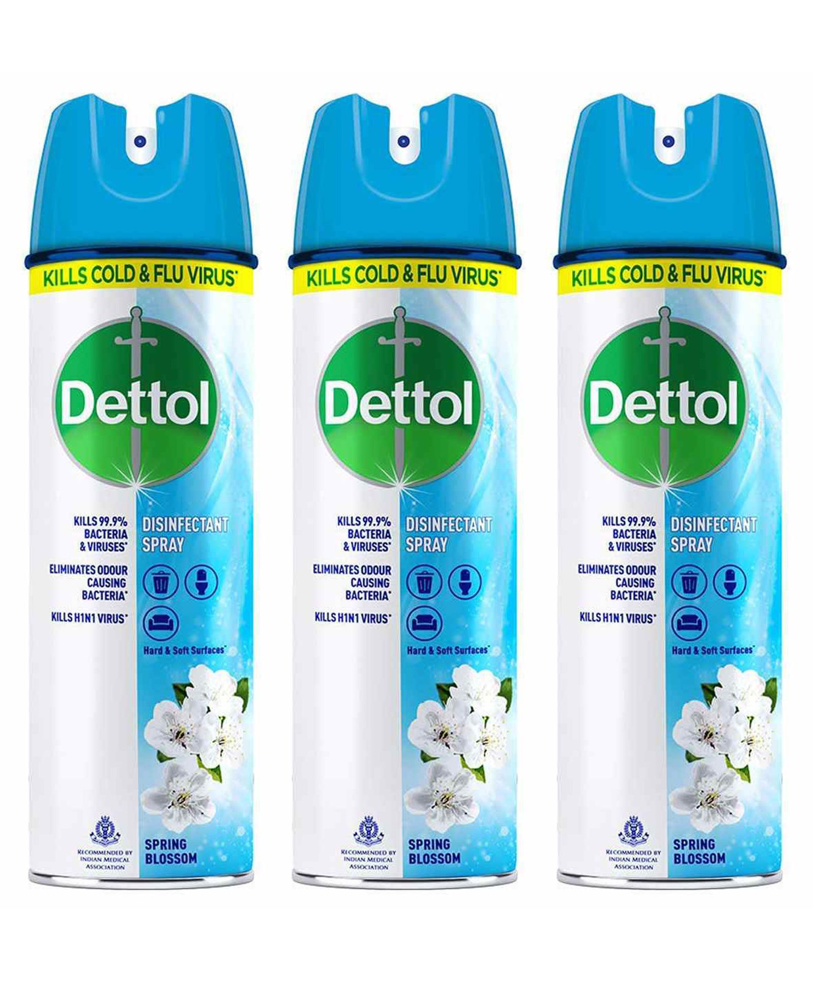 Buy Dettol Multi-Purpose Disinfectant Spray Spring Blossom - 225 ml ...