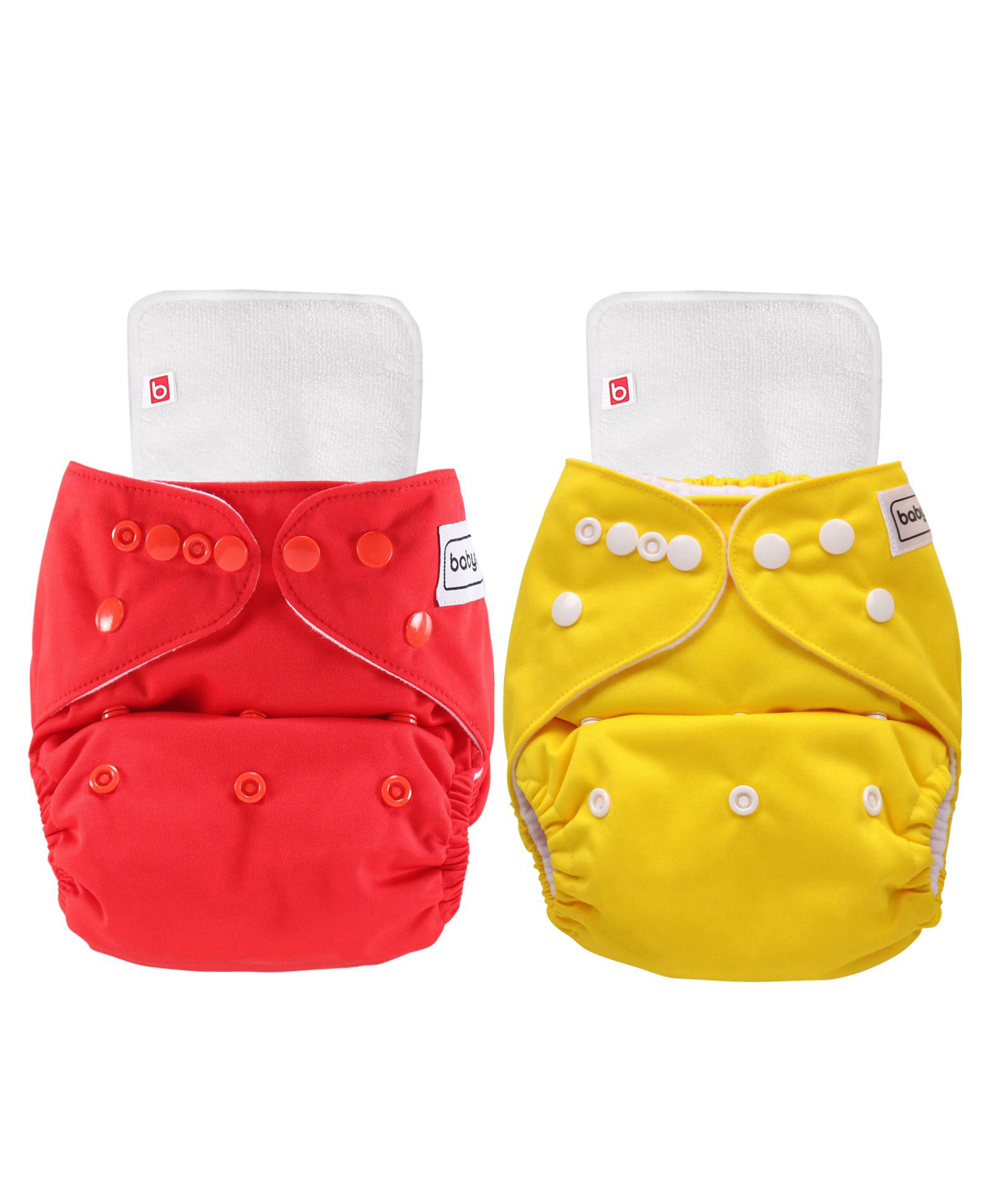 Buy Babyhug Washable & Reusable Cloth Diaper with Inserts - Pack of 2 ...