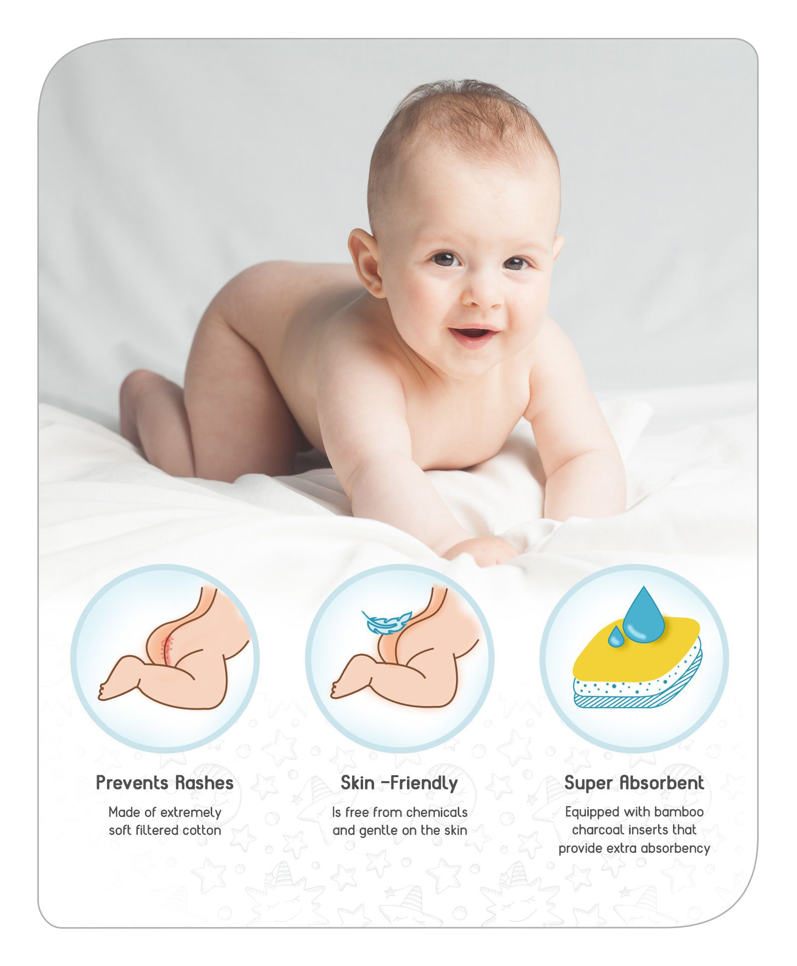 Buy Babyhug Washable & Reusable Cloth Diaper with Inserts - Pack of 2 ...
